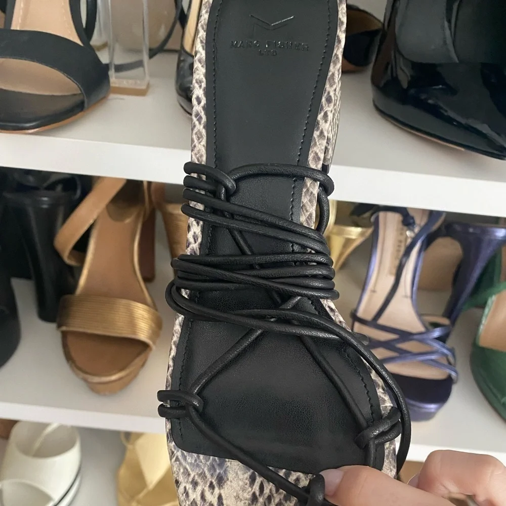 Marc Fisher | Shoes | Marc Fisher Jacinda Lace Up Sandal Snake Skin ...